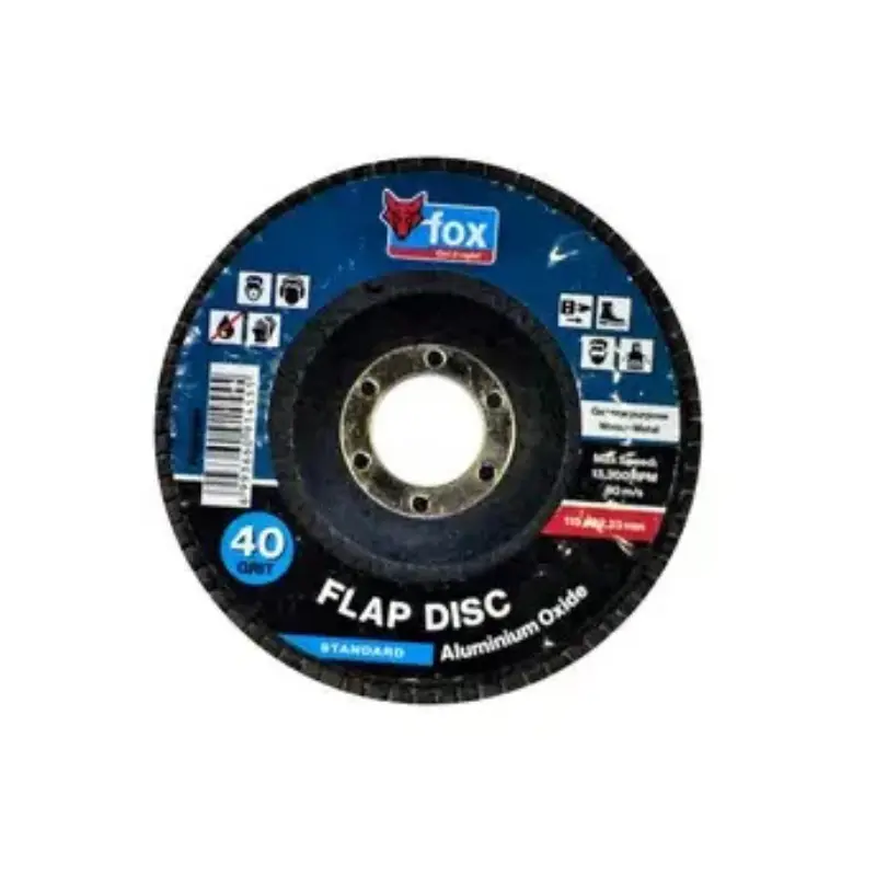 DISC FOX Flap STD Alu/Oxide 115MM 40G Fine Finish Sanding